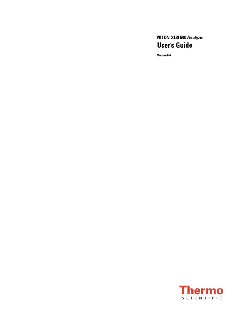 Nit Xl3t 600 Manual | PDF | Menu (Computing) | Calibration