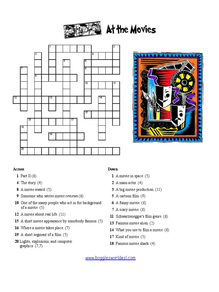 Movie Star Crossword Puzzles