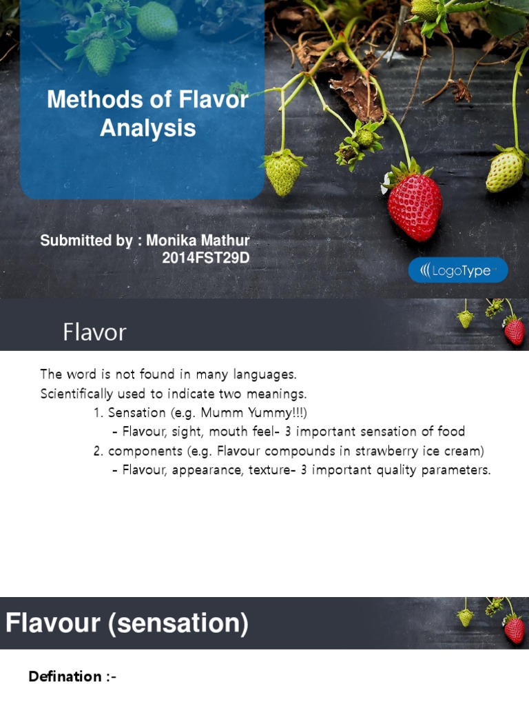 Flavor Analysis Methods Overview | PDF | Flavor | Solvent