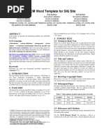 ACM Format | PDF | Times New Roman | Citation