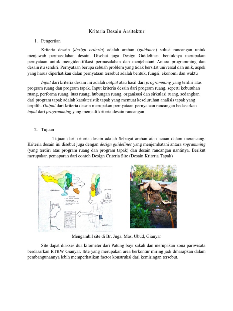 Kriteria Desain Arsitektur Modern | PDF