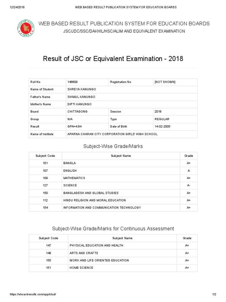 Web Based Result Publication System For Education Boards | PDF ...