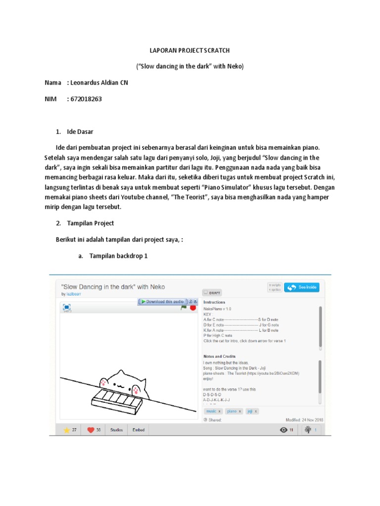 Contoh Laporan Scratch | PDF