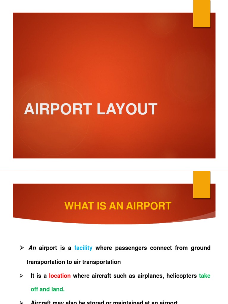 Airport Layout and Components Overview | PDF | Airport | Hangar