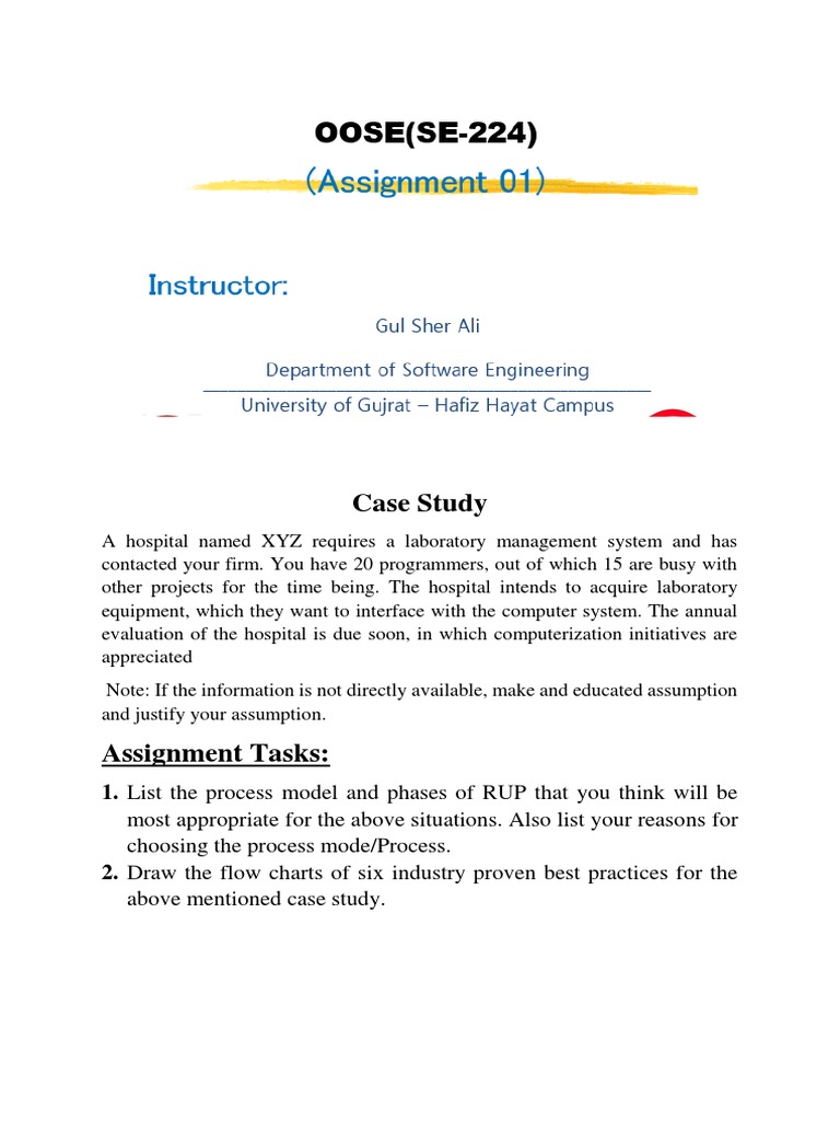 Assignment 01 - OOSE PDF | PDF