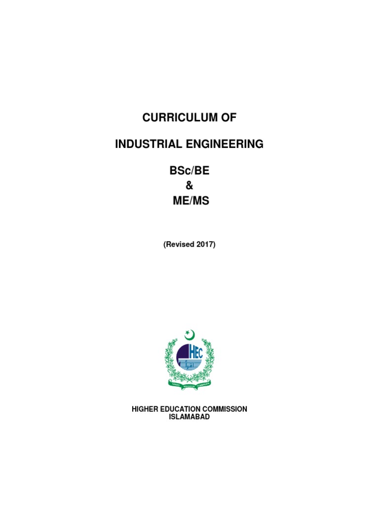 Industrial Engineering | PDF | Educational Assessment | Engineering