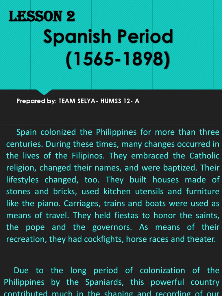 Spanish Influence on Philippine Culture | PDF | Tagalog Language ...