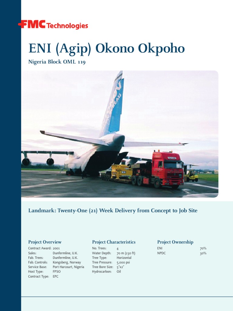 ENI Okono Okpoho - Update | PDF | Oils | Petroleum