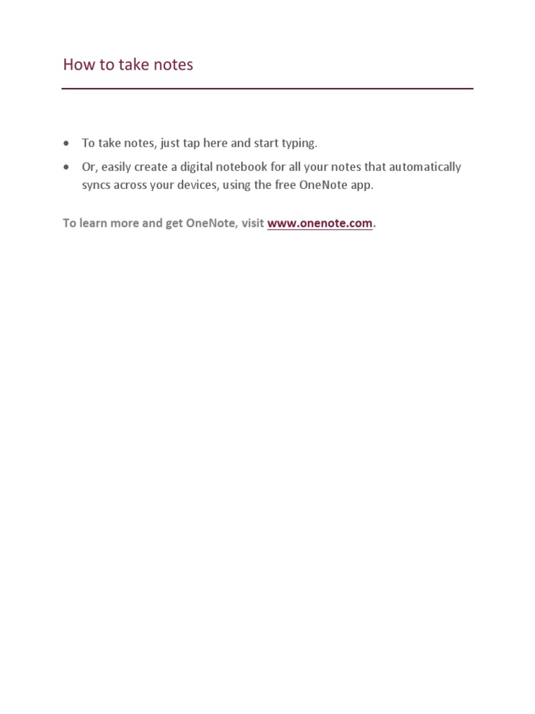 How To Take Notes | PDF