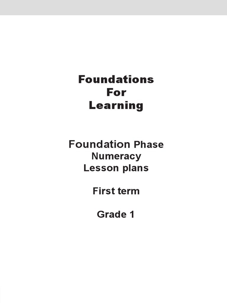 Grade 1 Numeracy T1 | PDF | Perception | Learning
