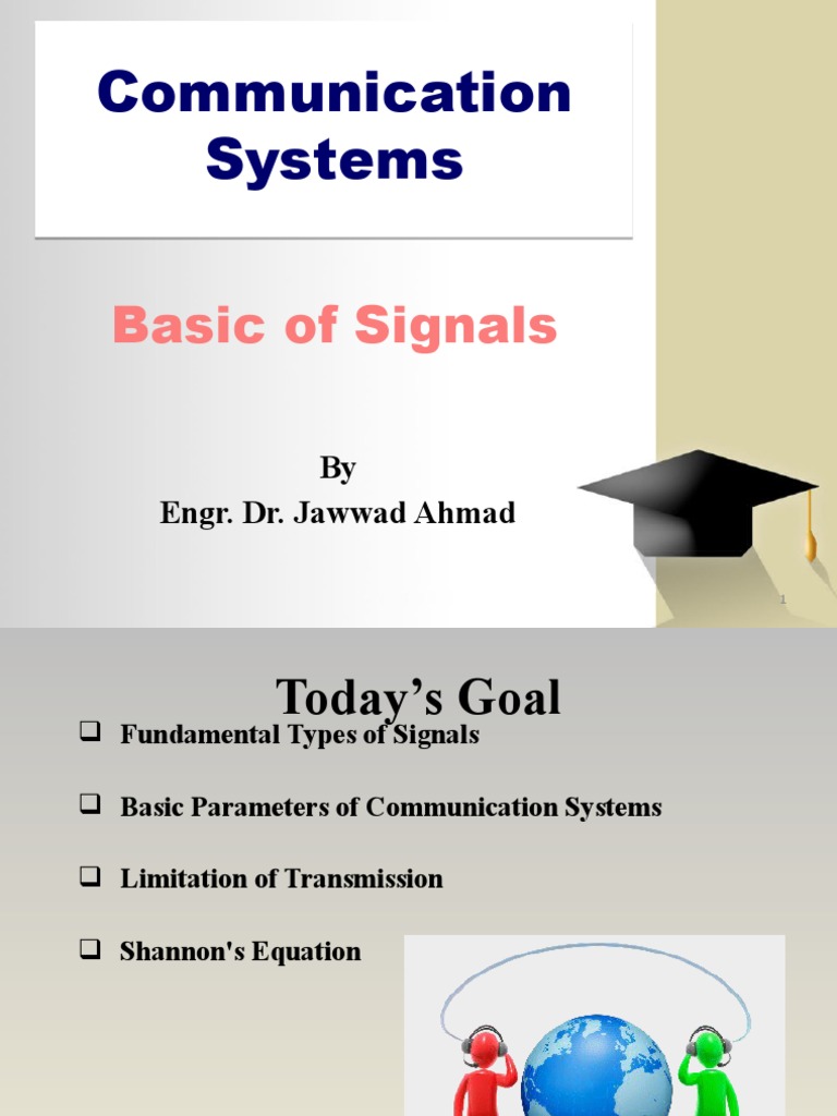Communication Systems: Basic of Signals | PDF | Bandwidth (Signal Processing) | Sampling (Signal ...