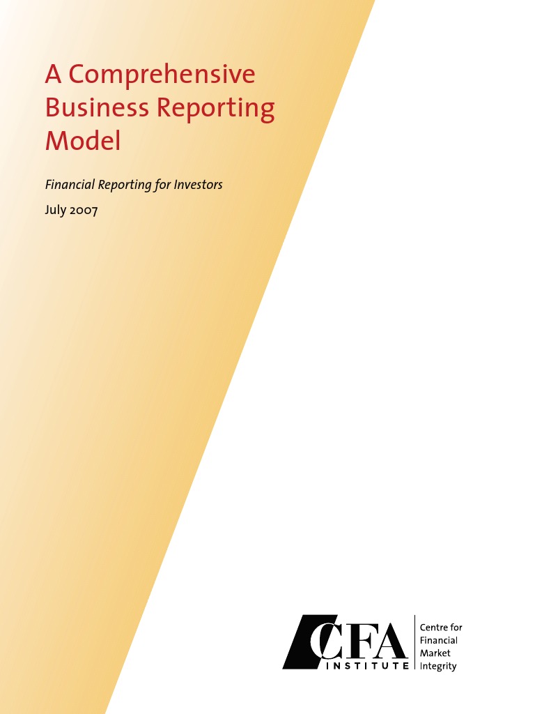 A Comprehensive Business Reporting Model | PDF | Business