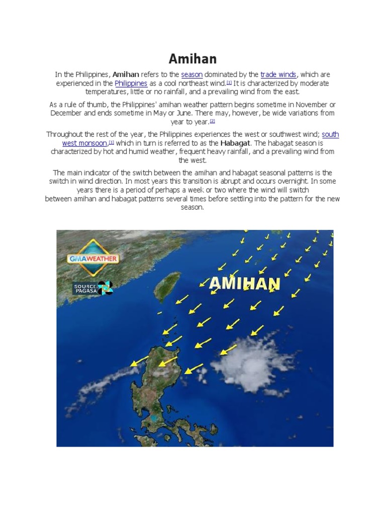 Amihan: Season Trade Winds Philippines | PDF | Aurora | Solar Energy