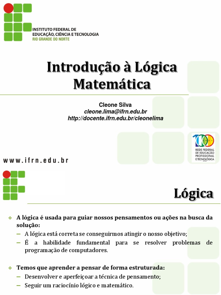 Introducao A Logica Matematica | PDF | Lógica | Pensamento