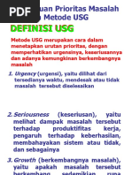 Analisis Masalah Metode USG | PDF