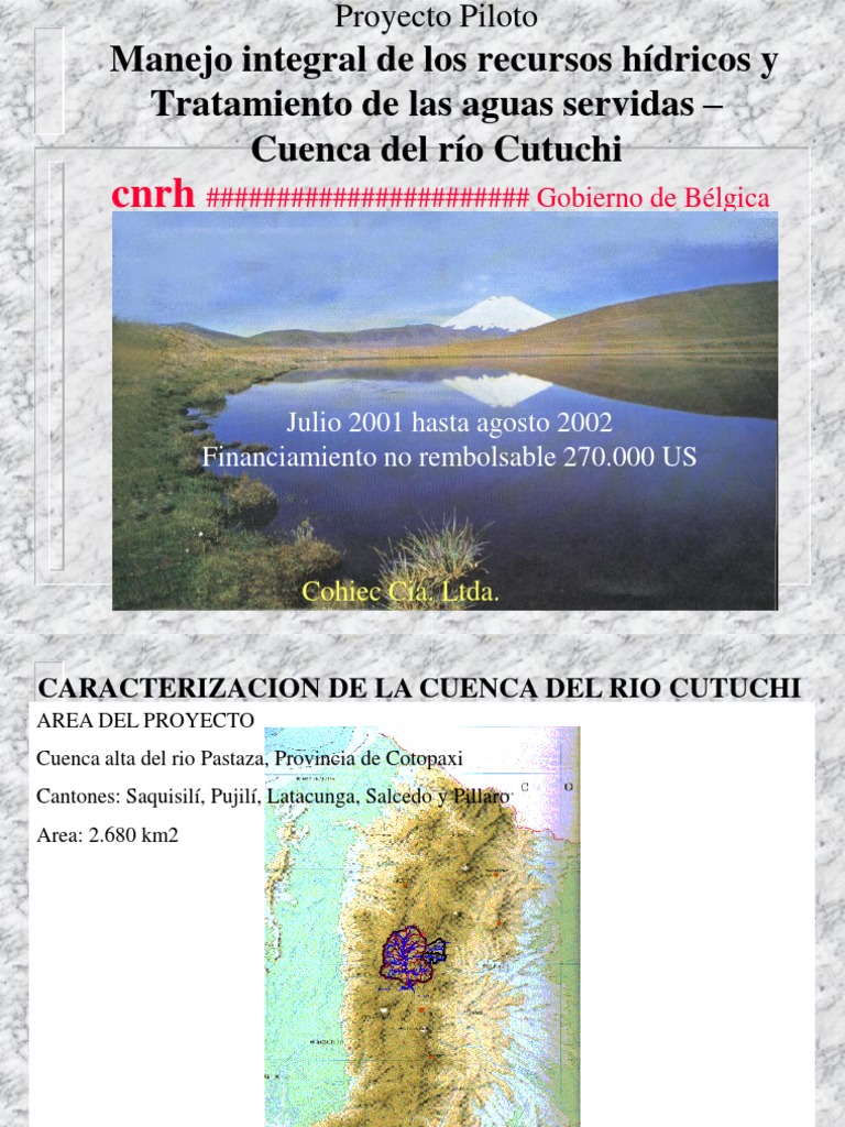 Pitolo Rio Cutuchi | PDF | Riego | Agua