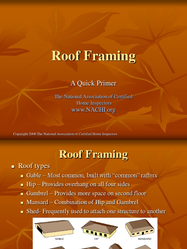 Roof Framing: A Quick Primer | PDF | Roof | Structural Engineering