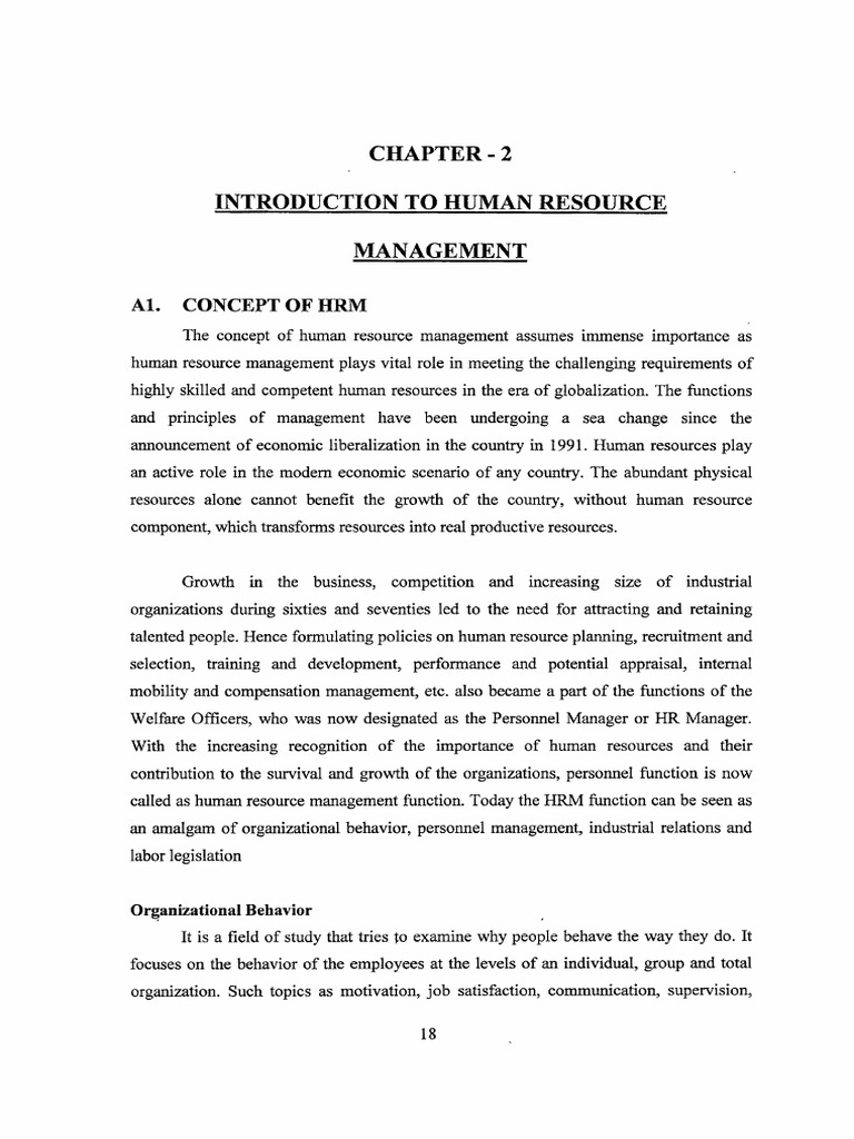 Introduction To Human Resource Management - 2 | PDF | Human Resource ...