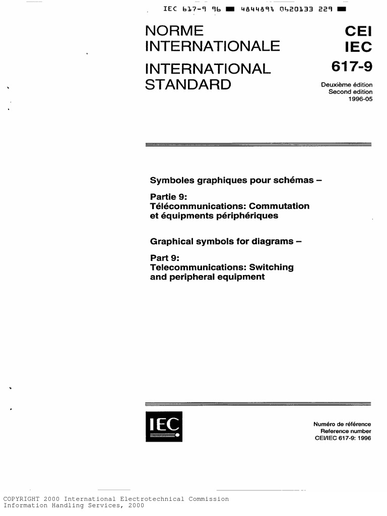IEC 60617-9-1996 Scan PDF | PDF | International Electrotechnical ...