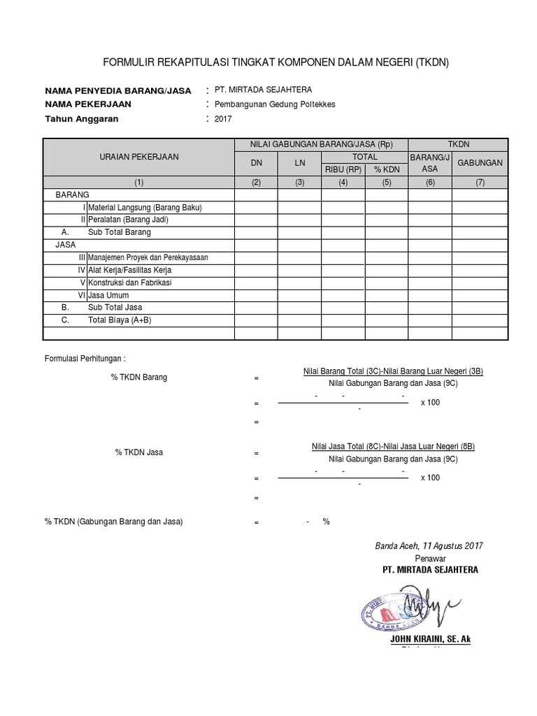 TKDN | PDF