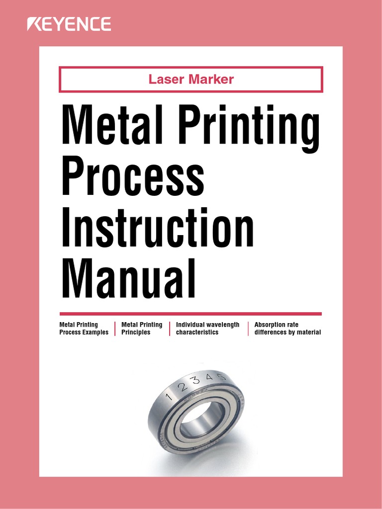 Keyence Metal Printing Process Instruction Manual | PDF | Laser ...