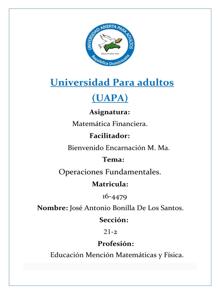 ACTIVIDAD 1. Unidad I Mat 122 | PDF | Números | Análisis matemático