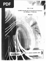 GARS-3S Ficha Técnica y Descripción | PDF | Espectro autista | Validez (Estadísticas)