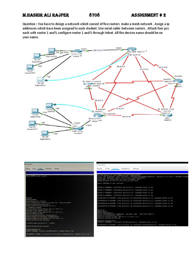 Mesh Network Design Assignment | PDF