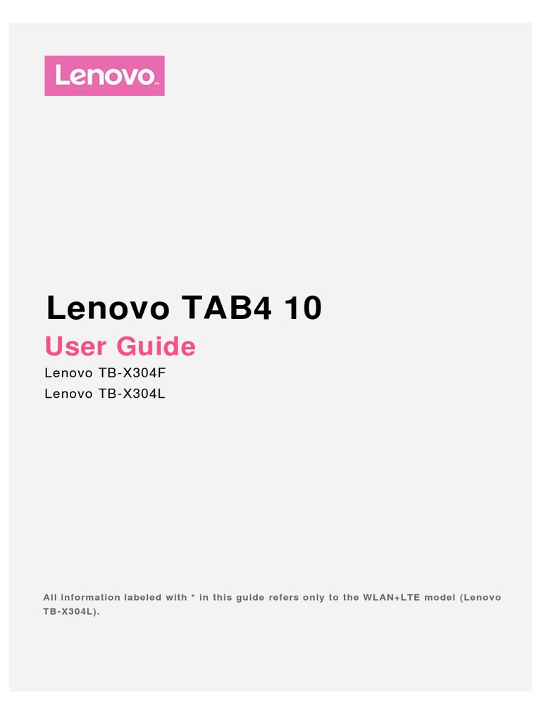 Lenovo TAB4 10: User Guide | PDF | Web Page | Virtual Private Network