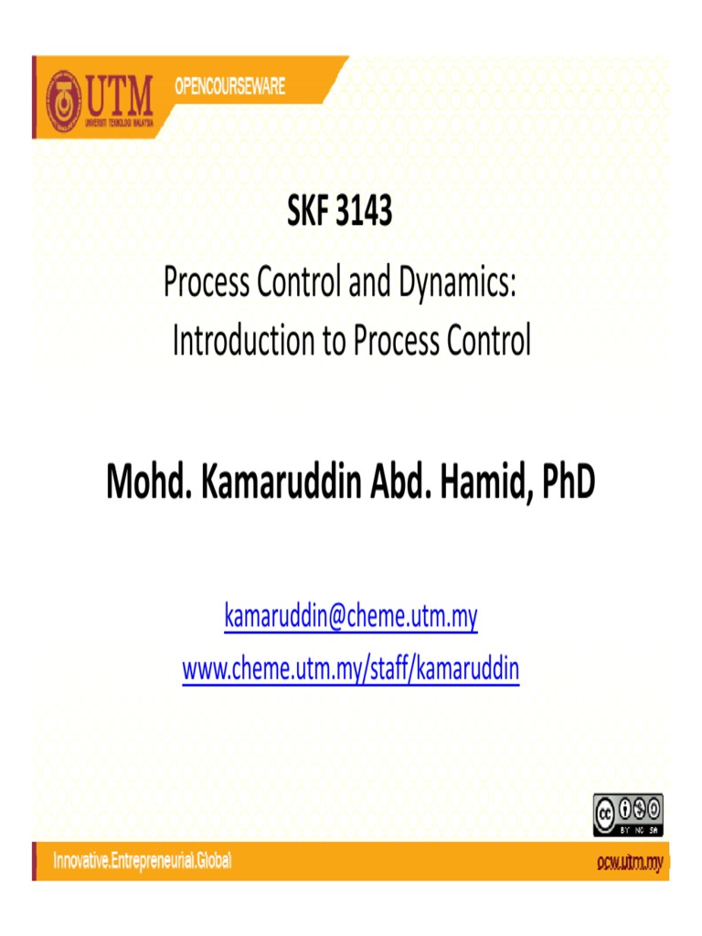 Lecture 1 PDF | Download Free PDF | Process Control | Control Theory