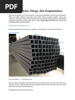 TABEL BERAT DAN UKURAN BONDEK | PDF