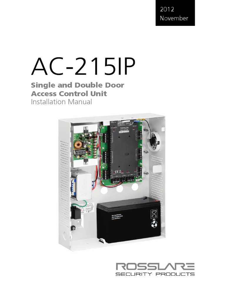 AC-215IP Manual Instalare | PDF | Access Control | Switch