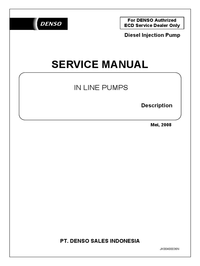 Service Manual Inline Pump | PDF