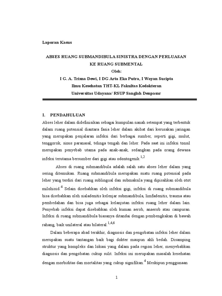 Abses Mandibula | PDF