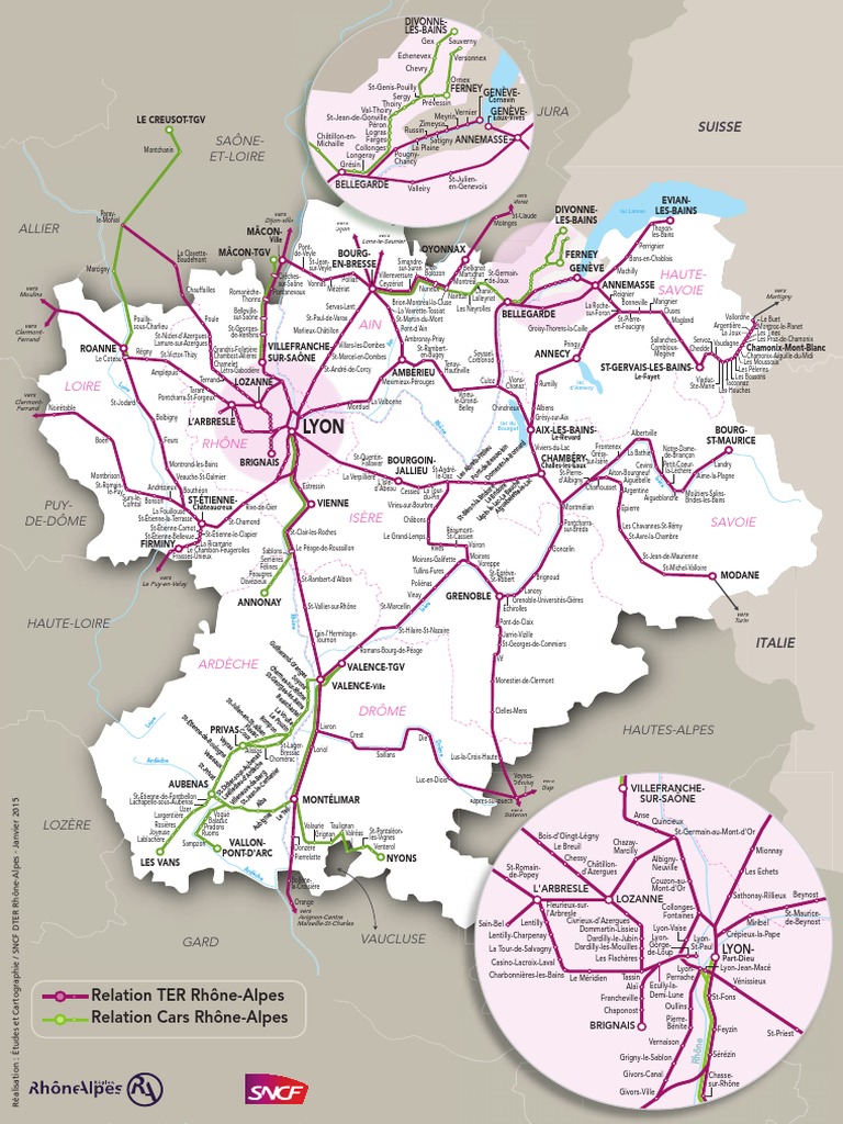 Carte TER Auvergne-Rhône-Alpes | PDF