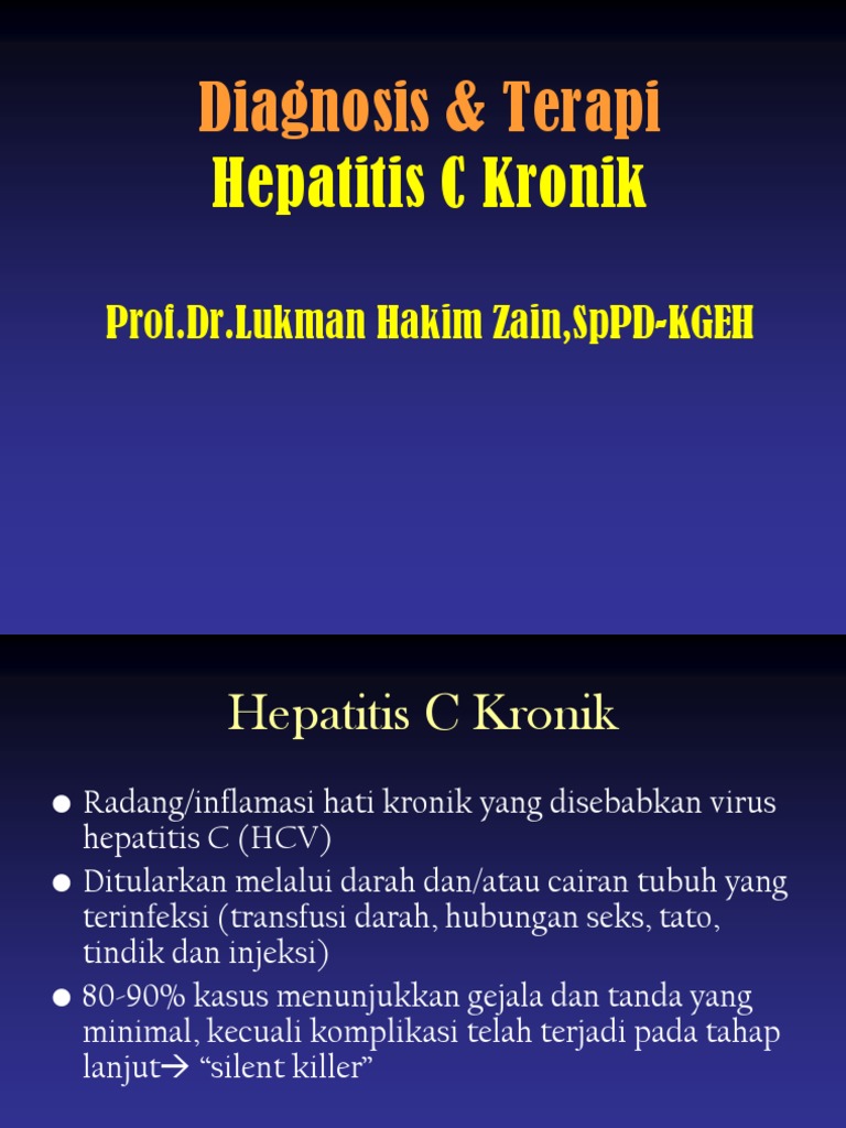 Hepatitis C - Diagnosis Dan Terapi - PPT IPD | PDF