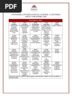 Chartwells New Menu 2526 | PDF | Salad | Gravy