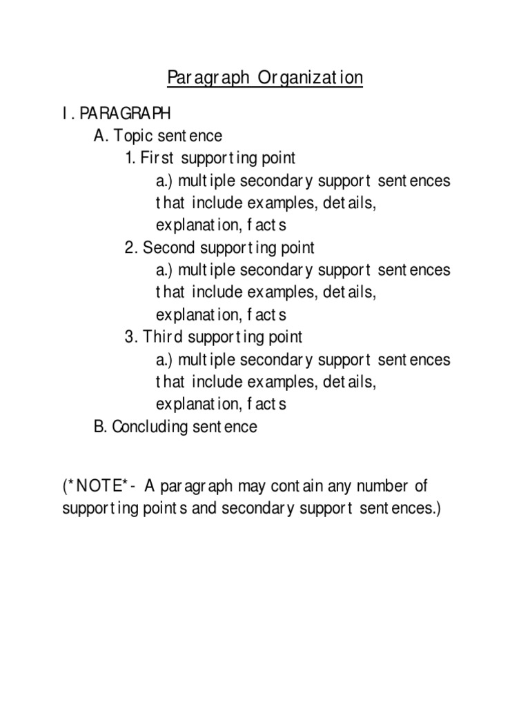 Paragraph Organization PDF | PDF