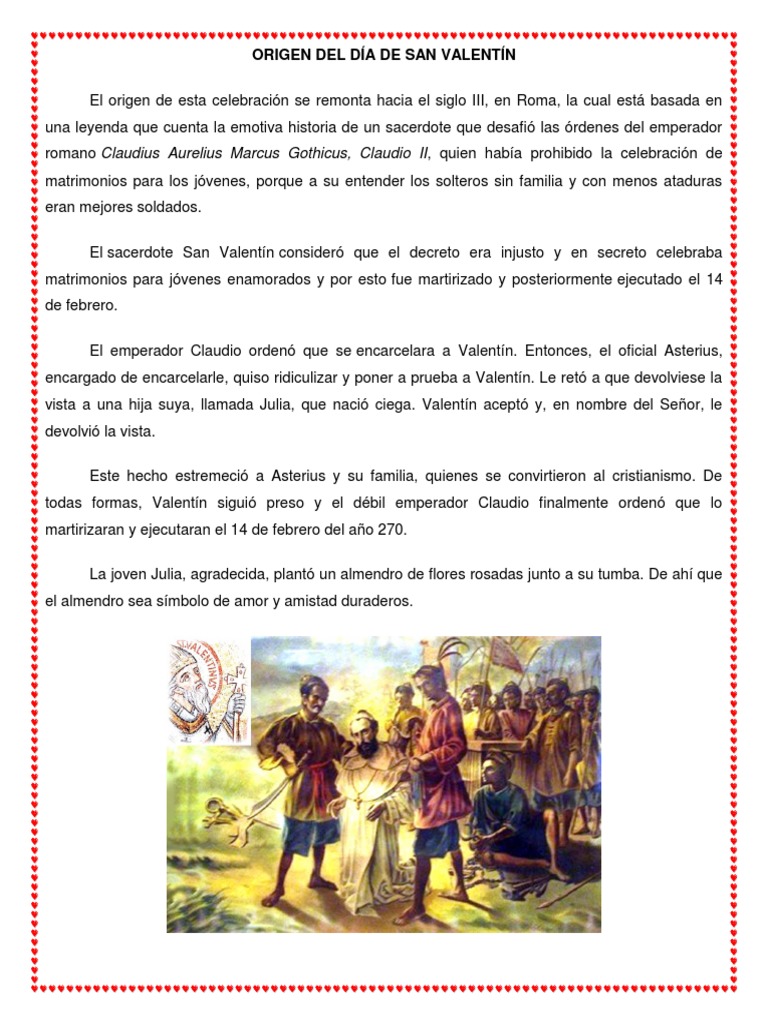 El Origen De San Valentin