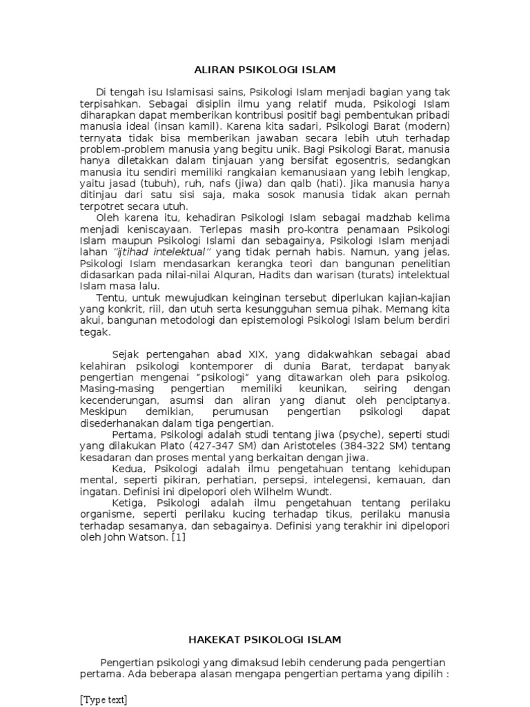 Psikologi Islam | PDF