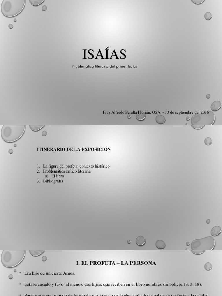 Estudio Del Profeta Isaías | PDF | Isaias | Libro de Isaías
