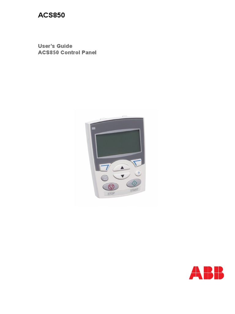 En ACS850 Control Panel UG A | PDF | Parameter (Computer Programming) | Menu (Computing)