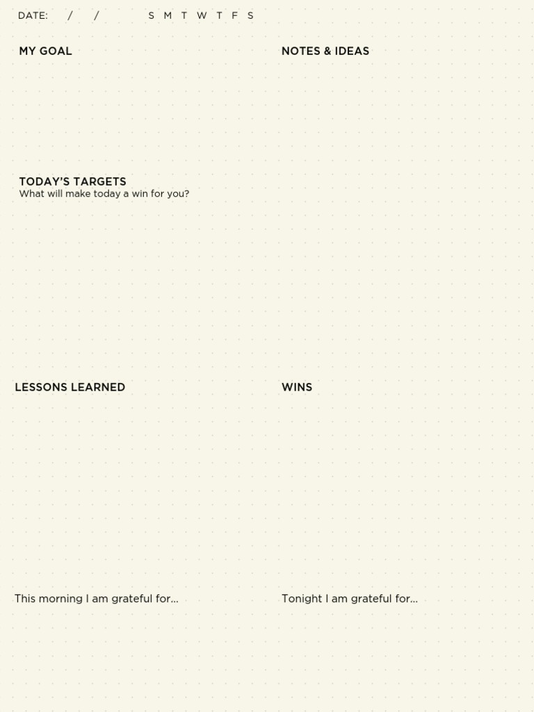 My Goal Notes & Ideas: Tonight I Am Grateful For.. | PDF | Business ...