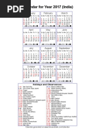 2021 Indian Calendar with Holidays | PDF | Hindu Worship | Holidays