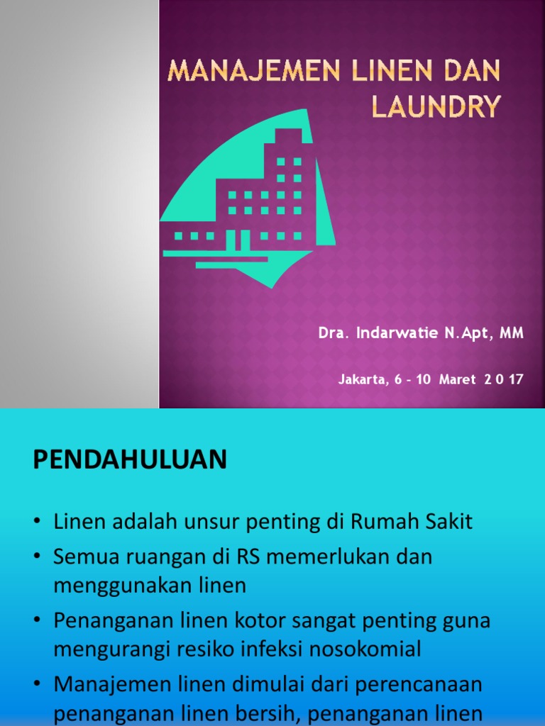 MANAJEMEN LINEN DI RUMAH SAKIT | PDF
