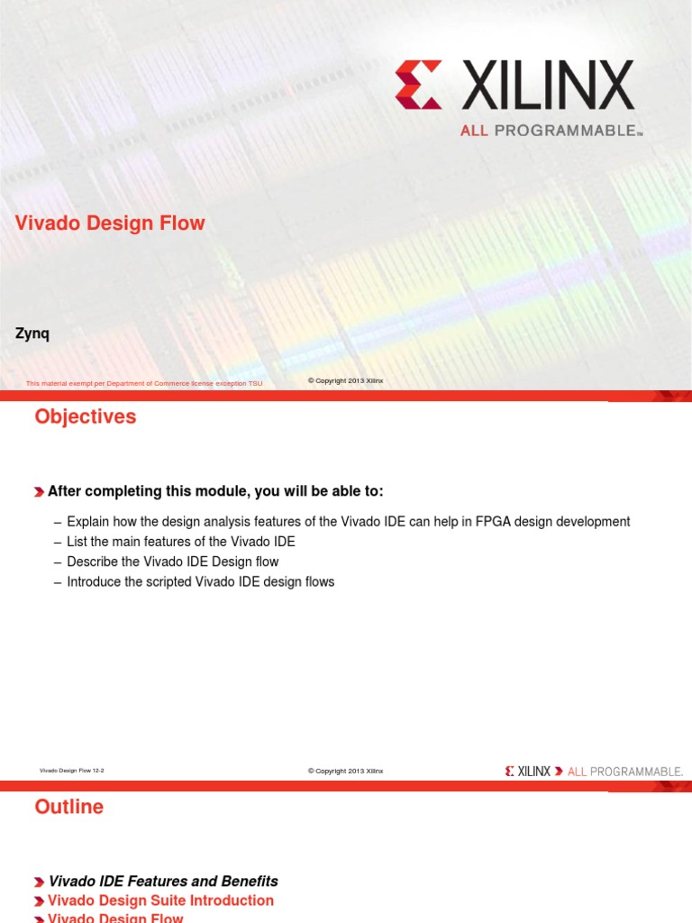 Vivado Design Flow | PDF | Field Programmable Gate Array | Hardware Description Language