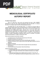 SOCO Written Report | PDF | Autopsy | Respiratory Tract
