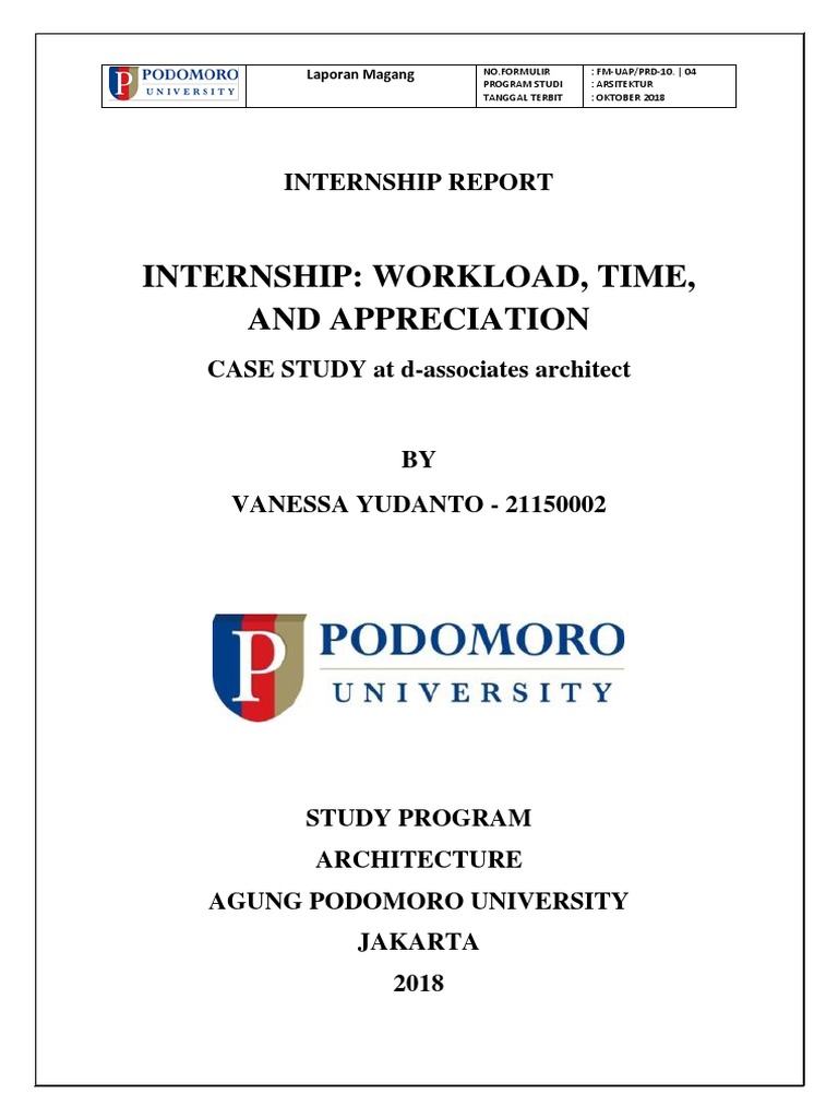 Internship Report Cover | PDF