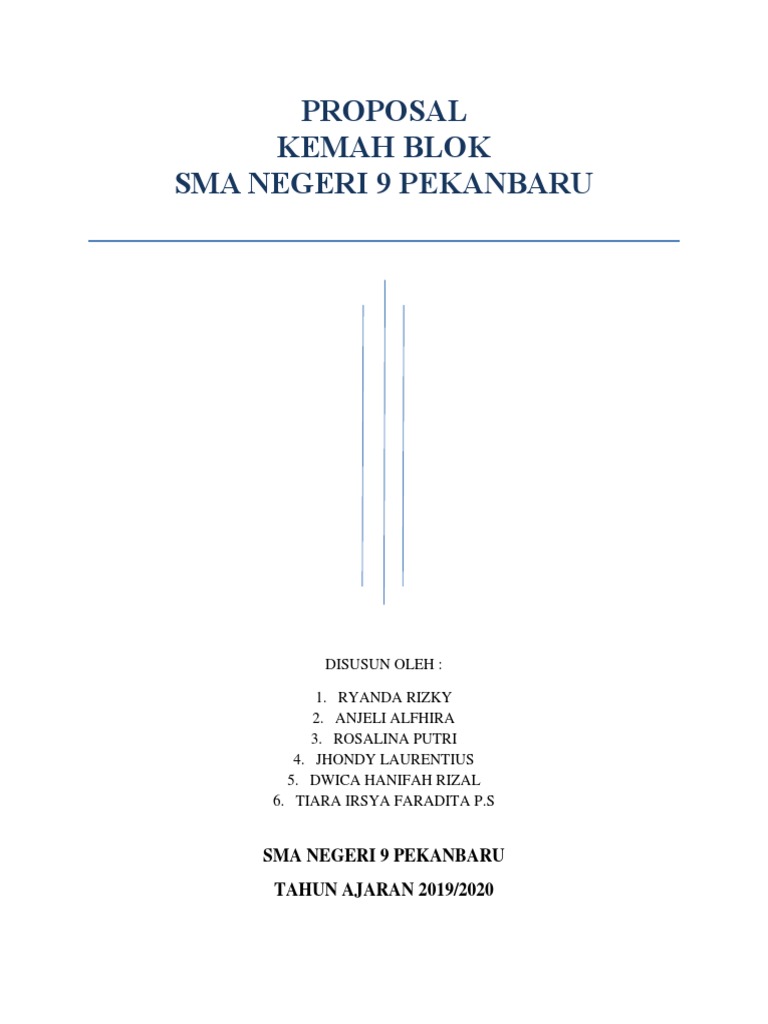 Proposal Kemah Blok Bindo Kel 1 | PDF