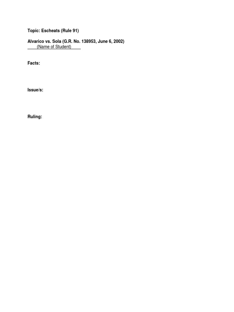 Spec Pro Case Digest Template | PDF